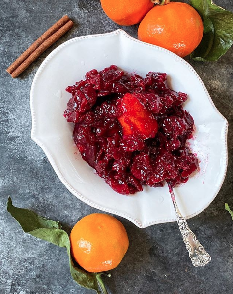 Cranberry and Lingonberry Sauce with Pomegranate Crunch - Daytona Dawn ...